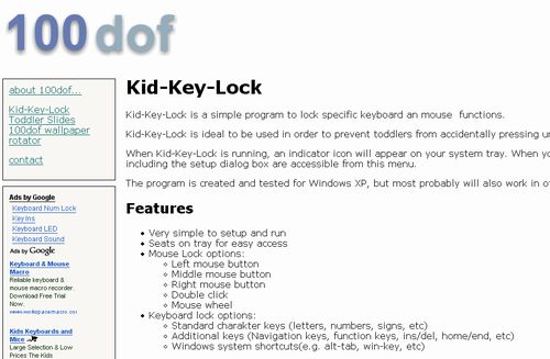 マウス/キーボードを特定してロック「Kid-key-lock」:花華花だよりプラスα