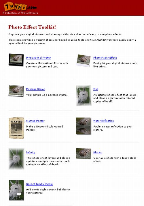 使えるとても便利な画像加工ツールキット「Tuxpi.com」:花華花だよりプラスα